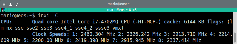 8 métodos para obtener datos de la CPU en Linux